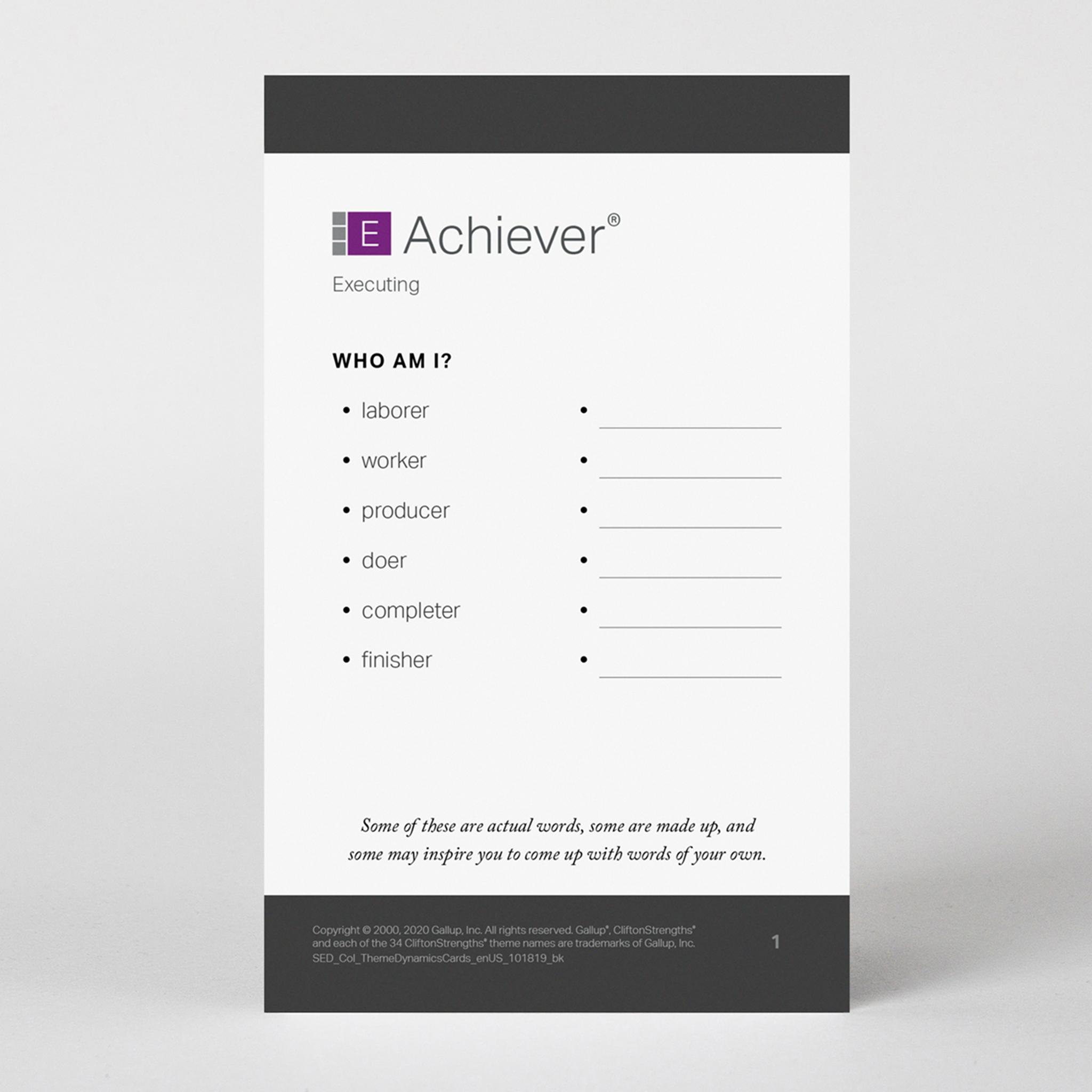 CliftonStrengths Theme Dynamics Cards | en-us - Gallup