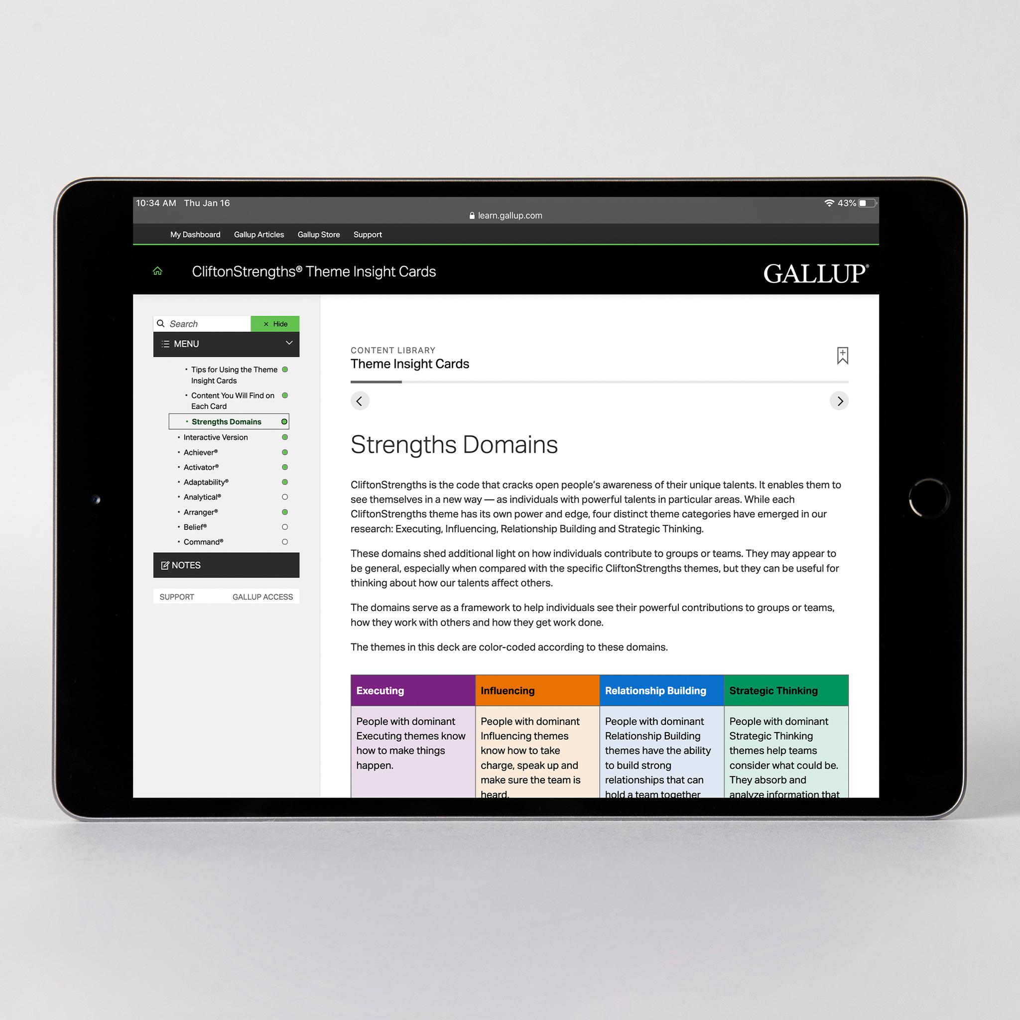 CliftonStrengths Theme Insights Cards for Coaches (Digital) | en-us ...