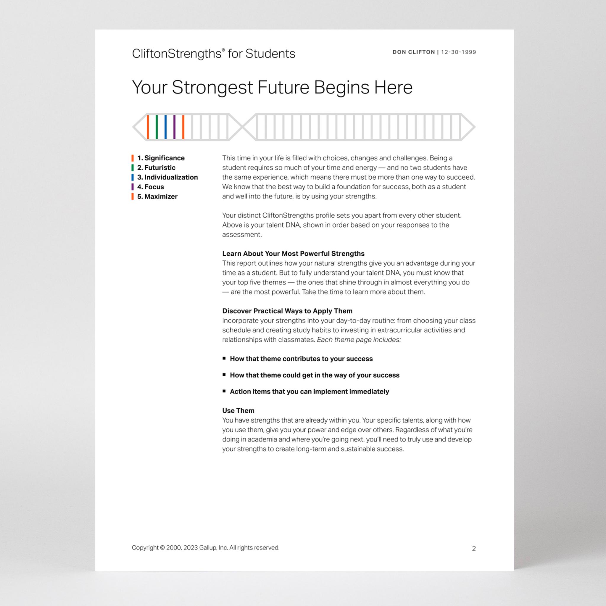 CliftonStrengths for Students | en-us - Gallup