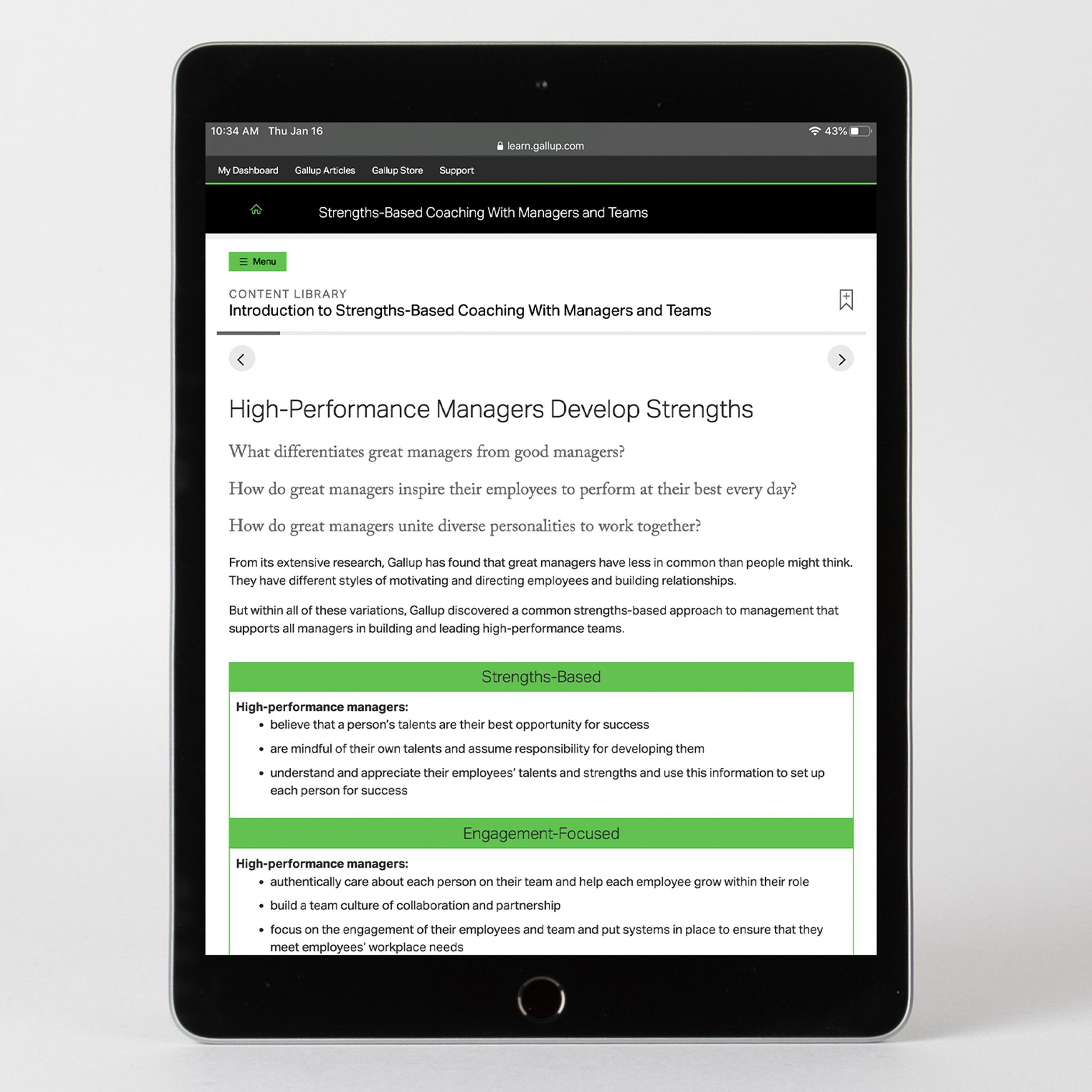 Strengths-Based Coaching With Managers and Teams Kit (Digital) | en-us ...