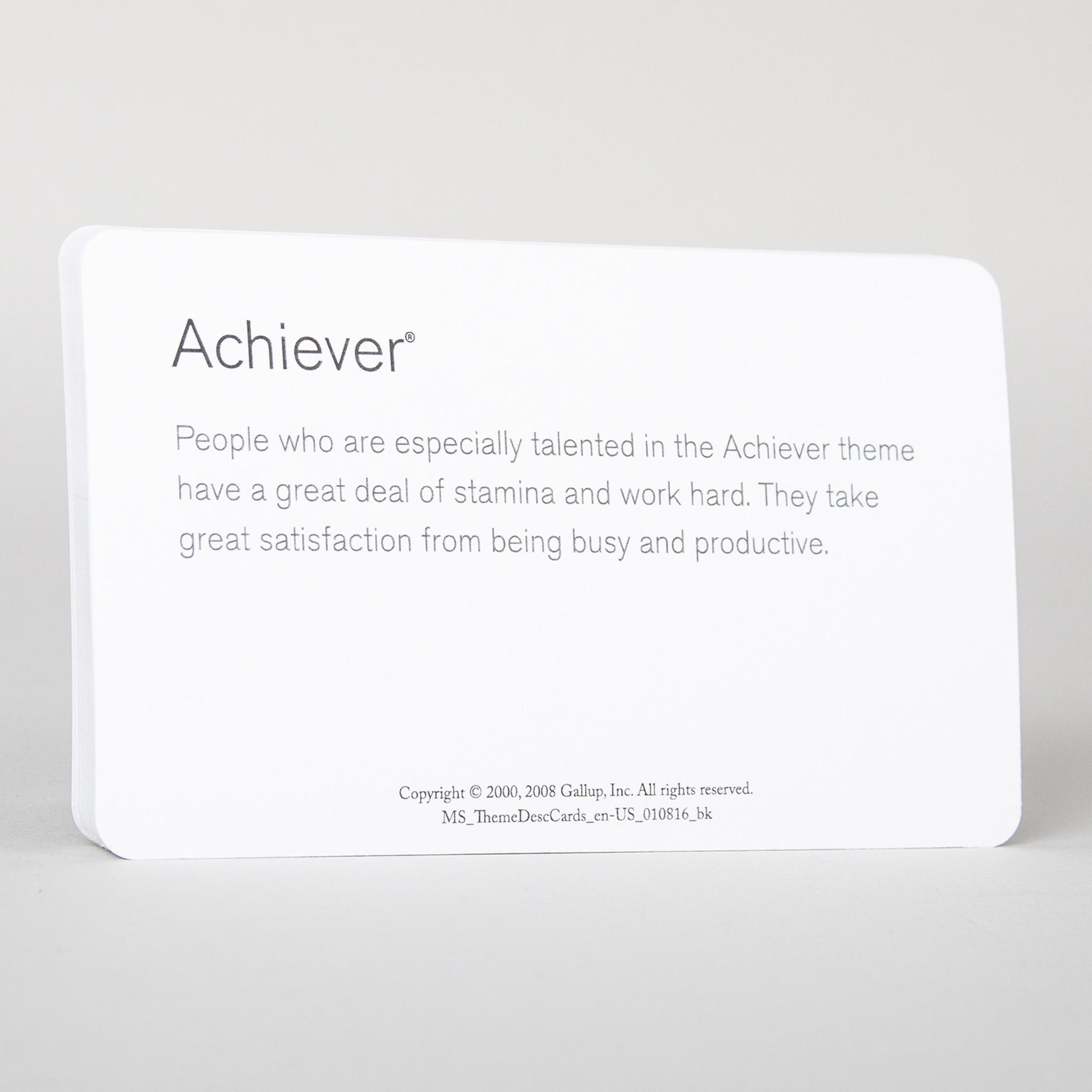 CliftonStrengths Brief Theme Definitions Cards | en-us - Gallup