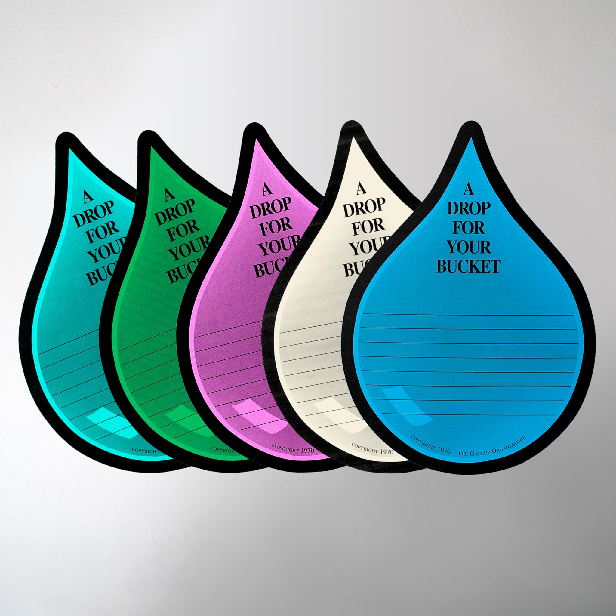 Drops and Envelopes: Cool Palette (Set of 150) | en-us - Gallup