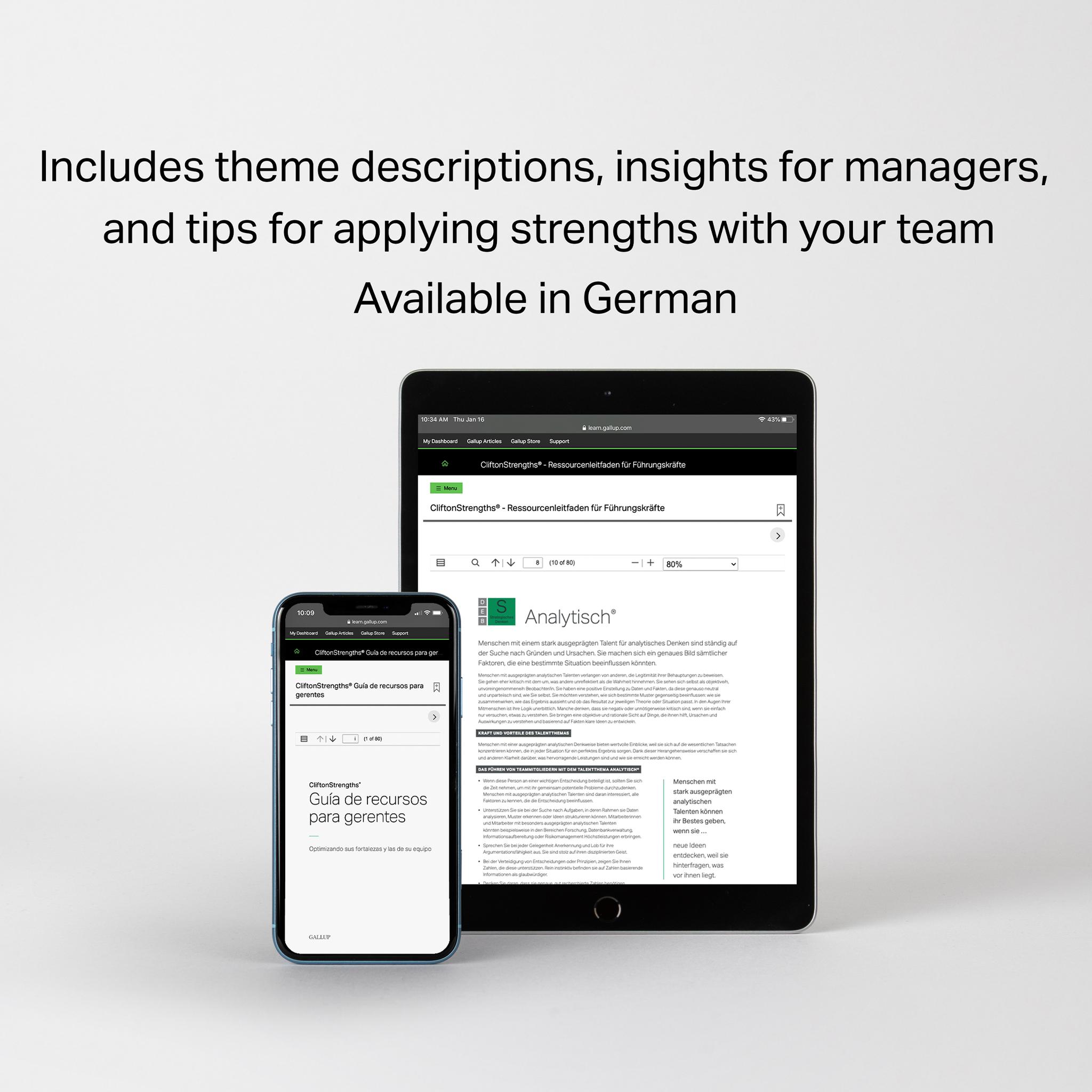 CliftonStrengths Resource Guide for Managers - International Edition ...